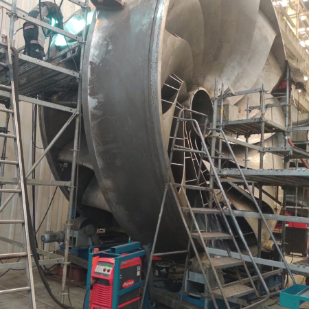 Francis Turbine Weld Repair - Welding Alloys